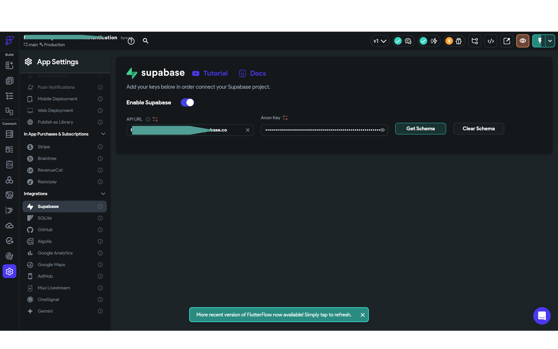 SupaBase Anonymous Login